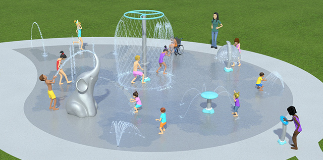 Milan Splash Pad | Aquatix